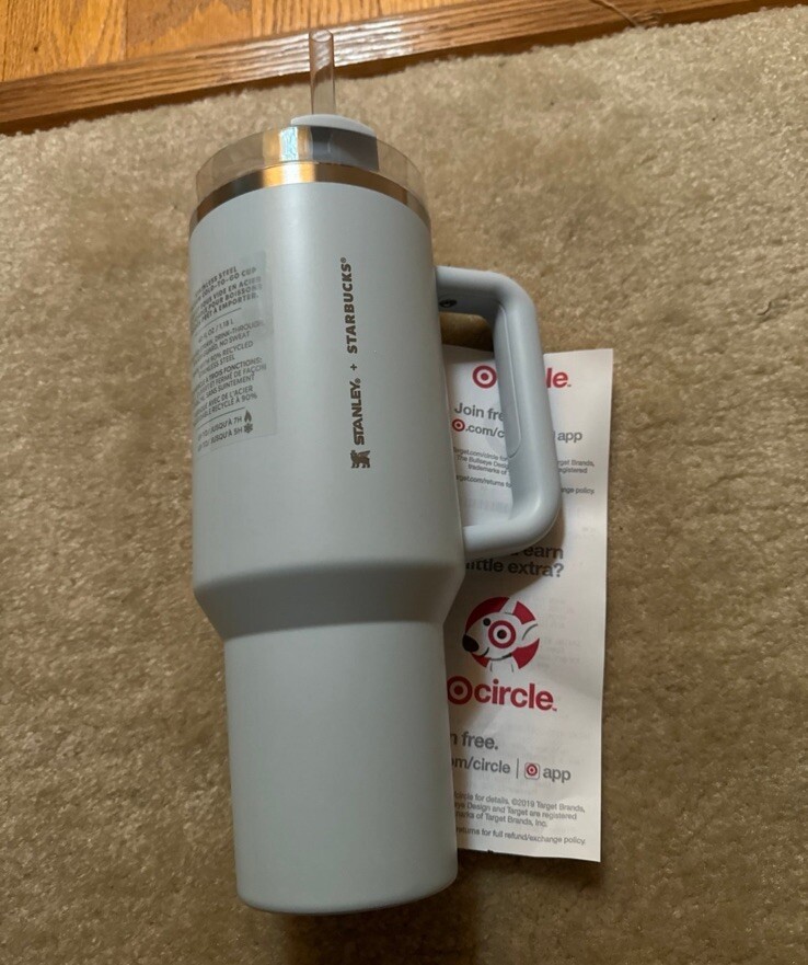 Starbucks x Stanley Baby Blue Spring 40 Oz Tumbler 100% Authentic Fast ...