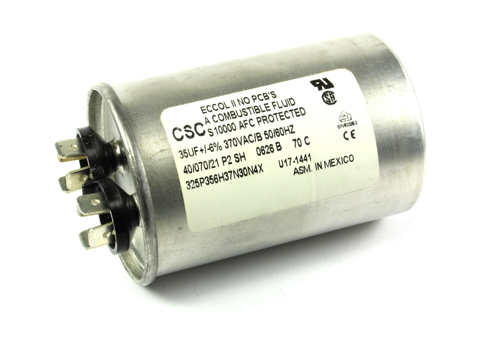 CSC Motor Run Capacitor 35MFD 370VAC, 35uF | eBay