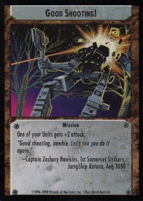 4x Good Shooting! - C Ungraded Commander's Edition - Battletech | eBay