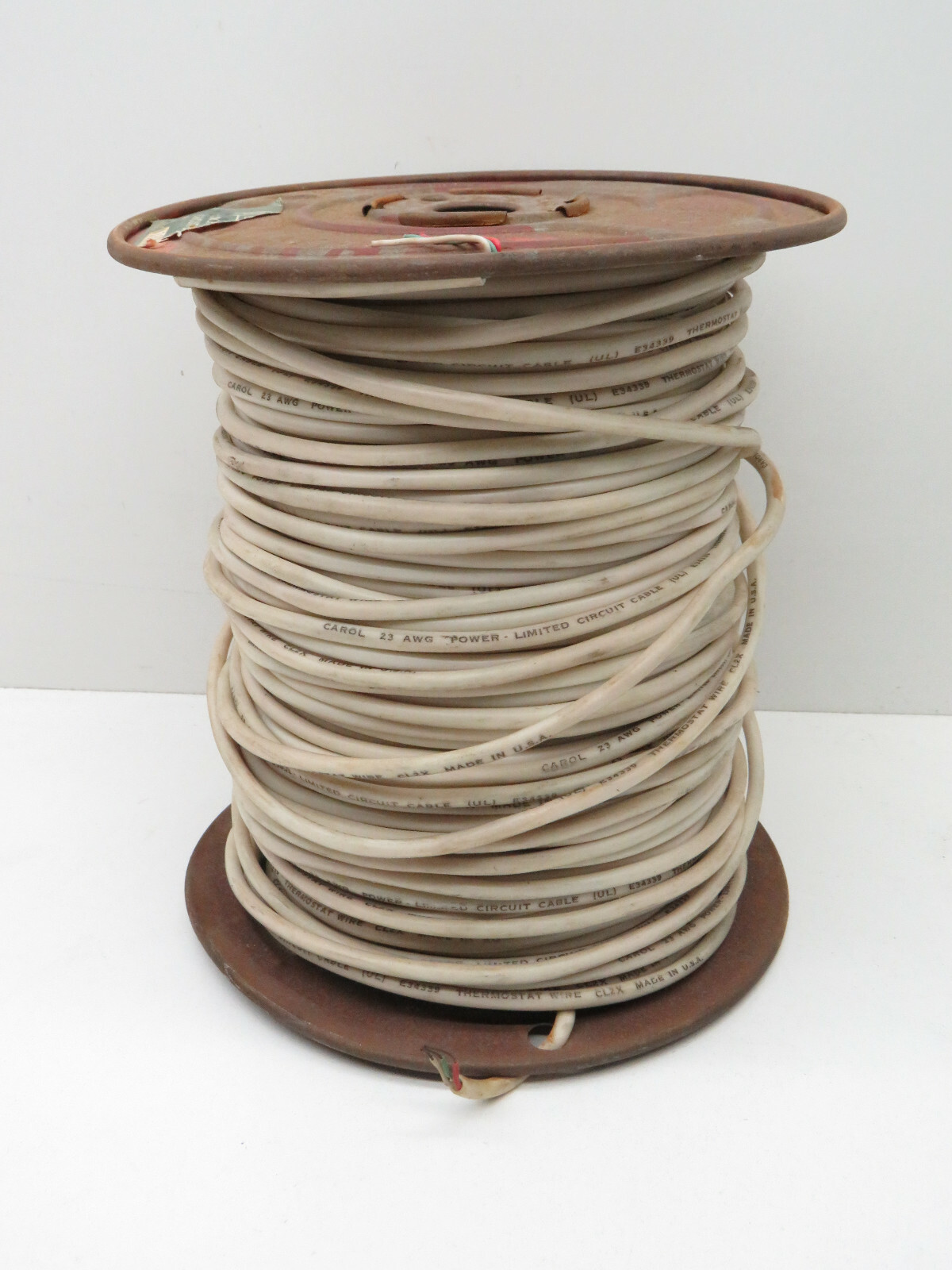 (25ft) Carol 23AWG 3-Conductor White Type CL2X Thermostat Cable Wire 23 ...