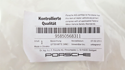 Genuine OEM Porsche 95850568311 Bumper Cover Support Rail for Cayenne ...