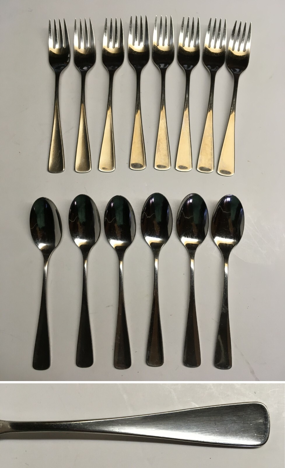 Oneida Phoenix Community Stainless 6 Teaspoons or 8 Salad Forks – of ...