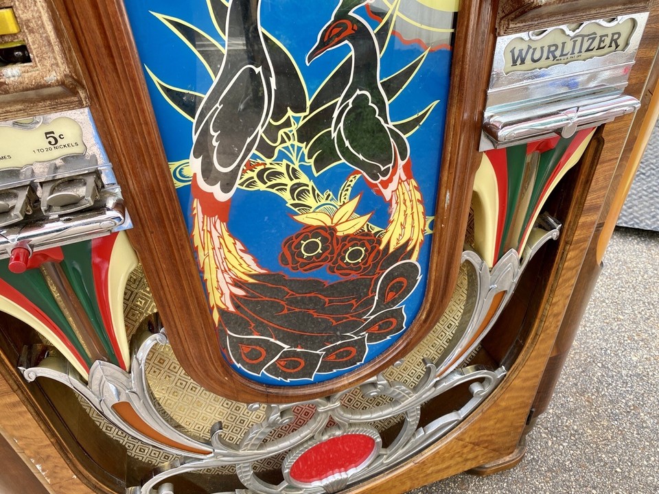 *RARE* Vintage 1940's Wurlitzer 850 Peacock Jukebox Collectible | eBay