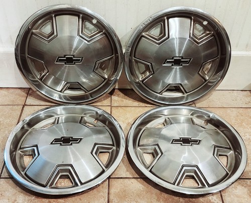 Set of 4 OEM 1982-1988 Chevy S10 El Camino Monte Carlo 14" Hubcaps ...
