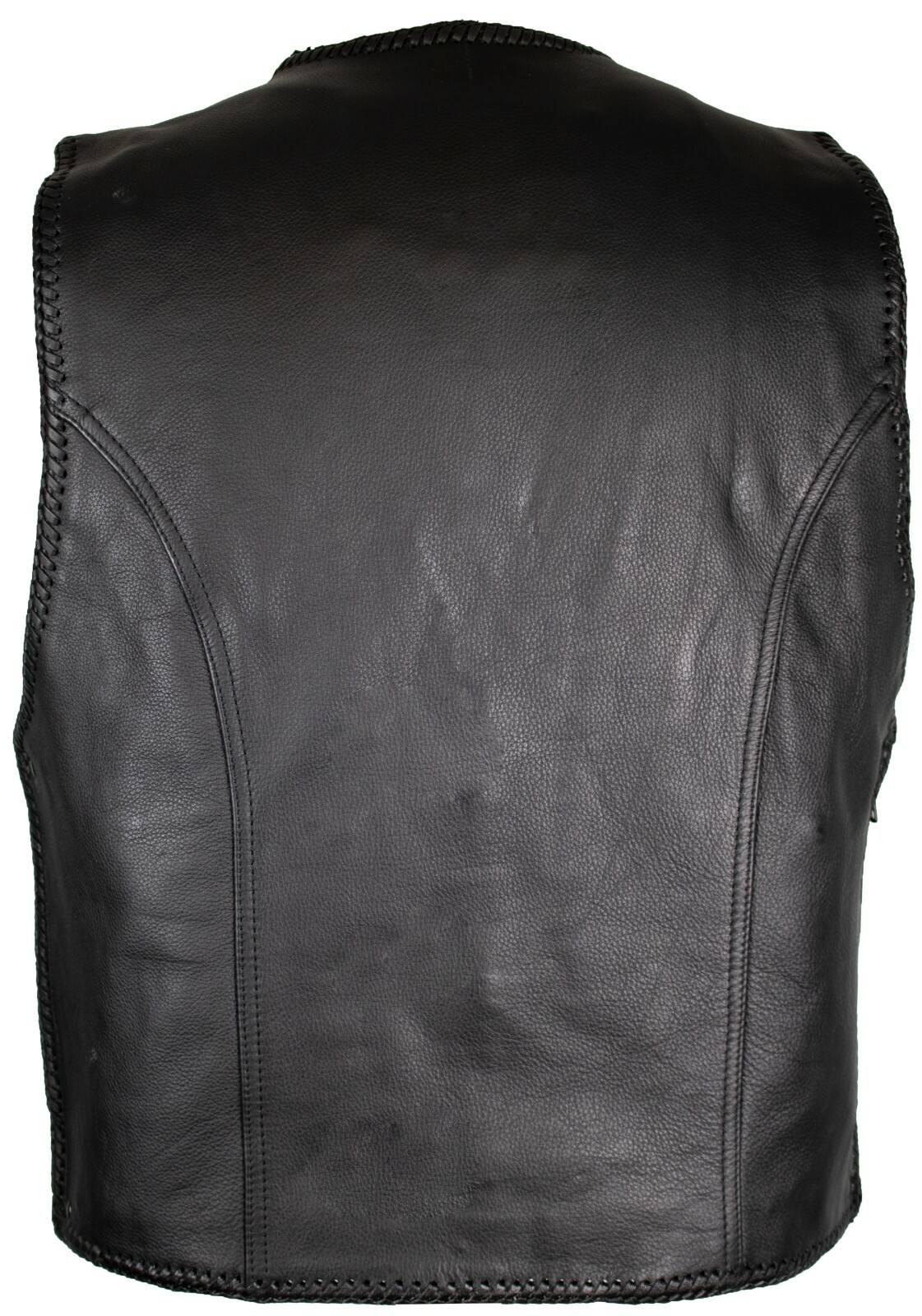 Herren Biker Motorrad Lederweste Kutte Lederkutte Chopperweste ...