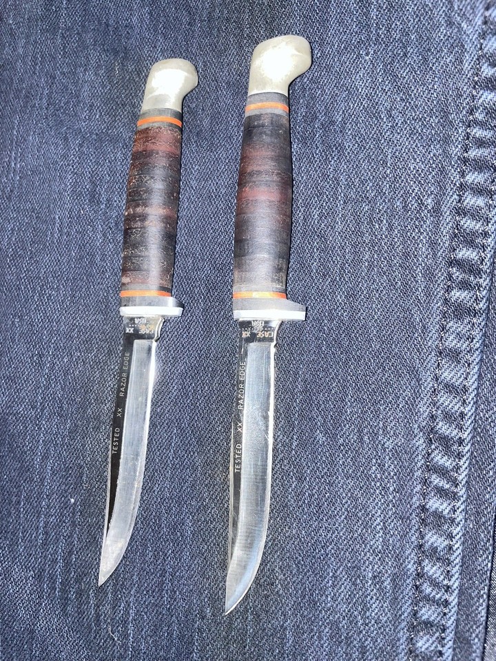 pair of Case XX USA 1965-1969 Model M3F Great Skinner Blade with ...