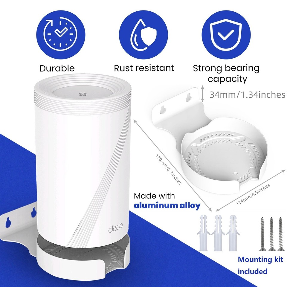 Wall Mount for TP-Link Deco BE63/ BE65/BE10000/BE11000 Mesh Wi-Fi 7 ...