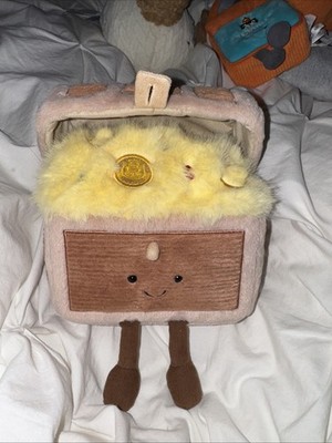 Jellycat AMUSEABLE TREASURE CHEST Soft Plush Toy AUTHENTIC Pirate Gold ...