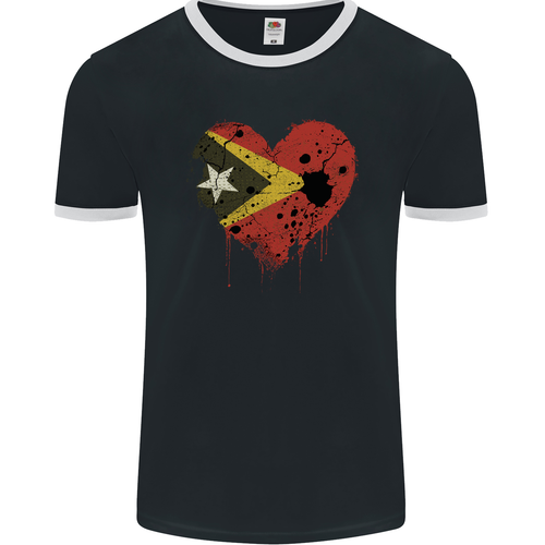 T-Shirt Ringer Pour Hommes Du Jour Du Drapeau De L'Est Timor | eBay