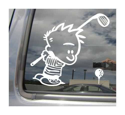 Boy Golfer - Golfing Golf Prodigy Car Auto Window Vinyl Decal Sticker ...