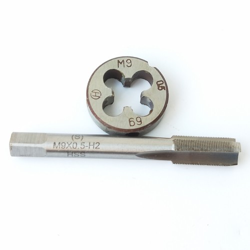 1pcs tap M9 × 0.5 + 1pcs die M9 × 0.5 brand（S）high quality M9 right ...