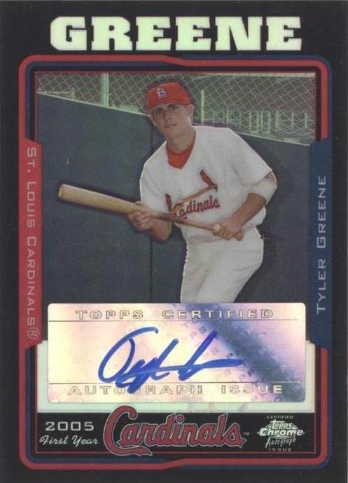 2005 Topps Chrome Update & Highlights - Tyler Greene #UH229 Black ...