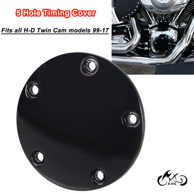 Gloss Black Domed Timing Points Cover For Harley Twin Cam Road Glide ...