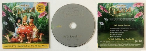 DISNEY *VG* "TINKER BELL" 2008 US PRE-RELEASE PROMO ONLY DVD SAMPLER ...