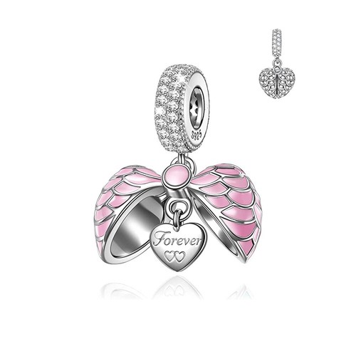 Forever Love Openable Heart Locket S925 Sterling Silver Bead Charm for ...