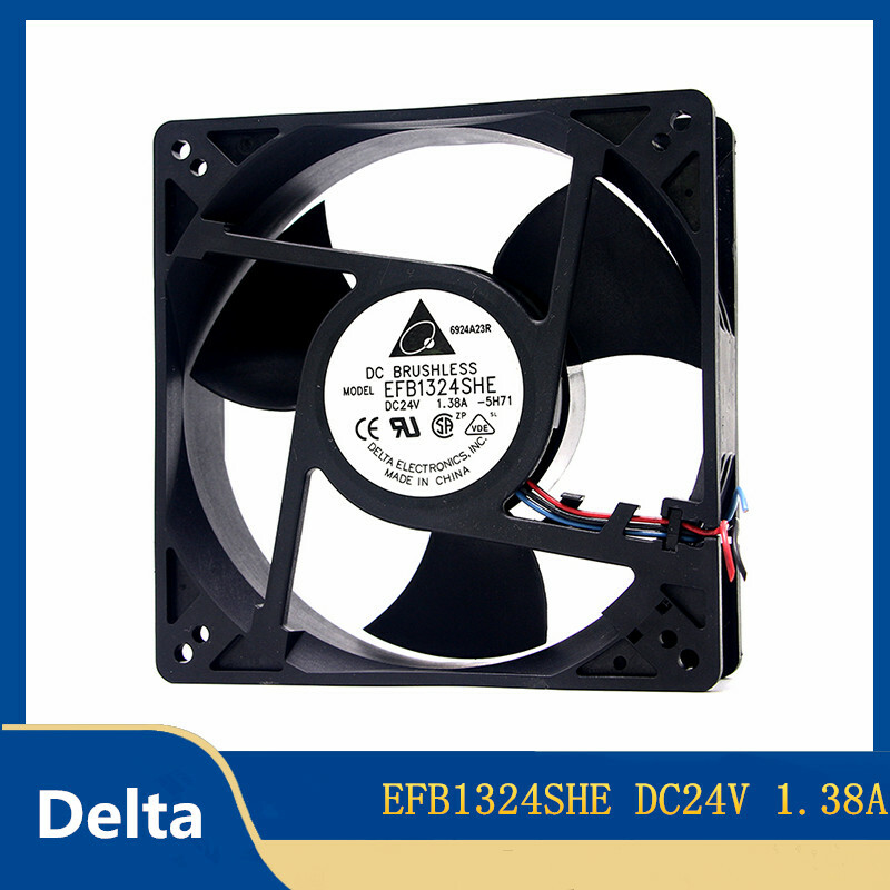 1pcs Delta EFB1324SHE 24V 1.38A 12738 Axial Flow Ball Inverter Cooling ...