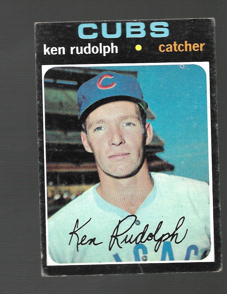 1971 Topps #472 Ken Rudolph card VG+ (Set Break) | eBay