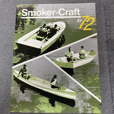 Vintage 1972 Smoker Craft Boat Catalog Runabout, Flat Bottom, Aluminum, Canoes | eBay