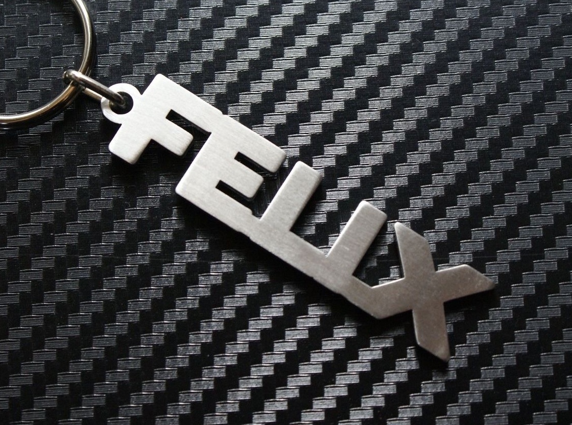 FELIX Keyring Keychain Key Fob Stainless Steel Name Gift | eBay