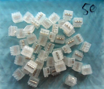 50 New AMP Tyco Telecom Splice 19-26 ga. 3 Wire Filled 1-552678-2 Free ...