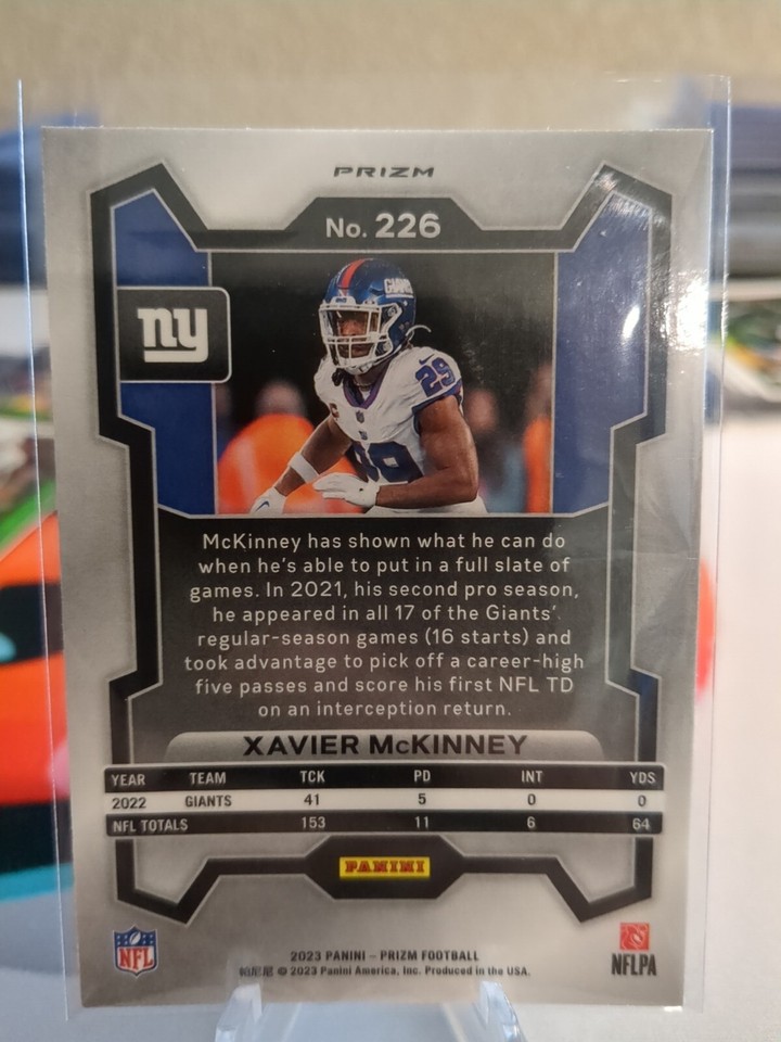 2023 Panini Prizm Xavier McKinney #226 Neon Green Pulsar Prizm SP | eBay