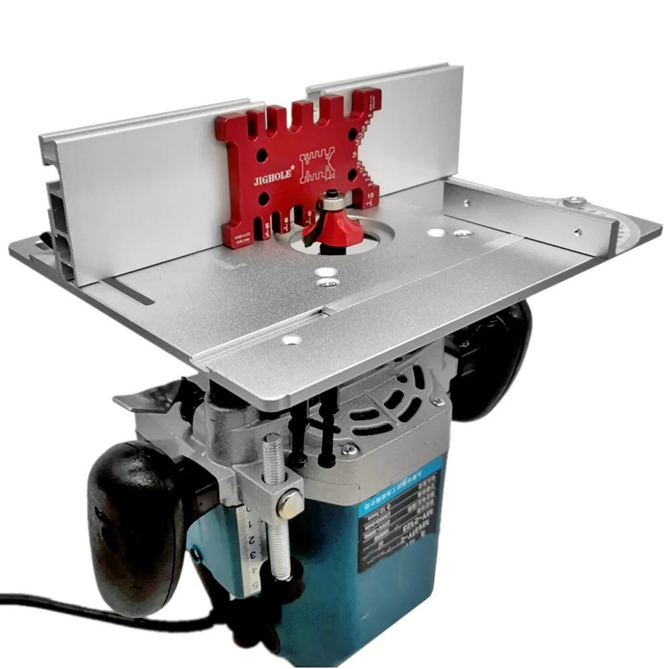 2 In 1 Aluminum Router Table Insert Plate for Wood Router Trimming ...