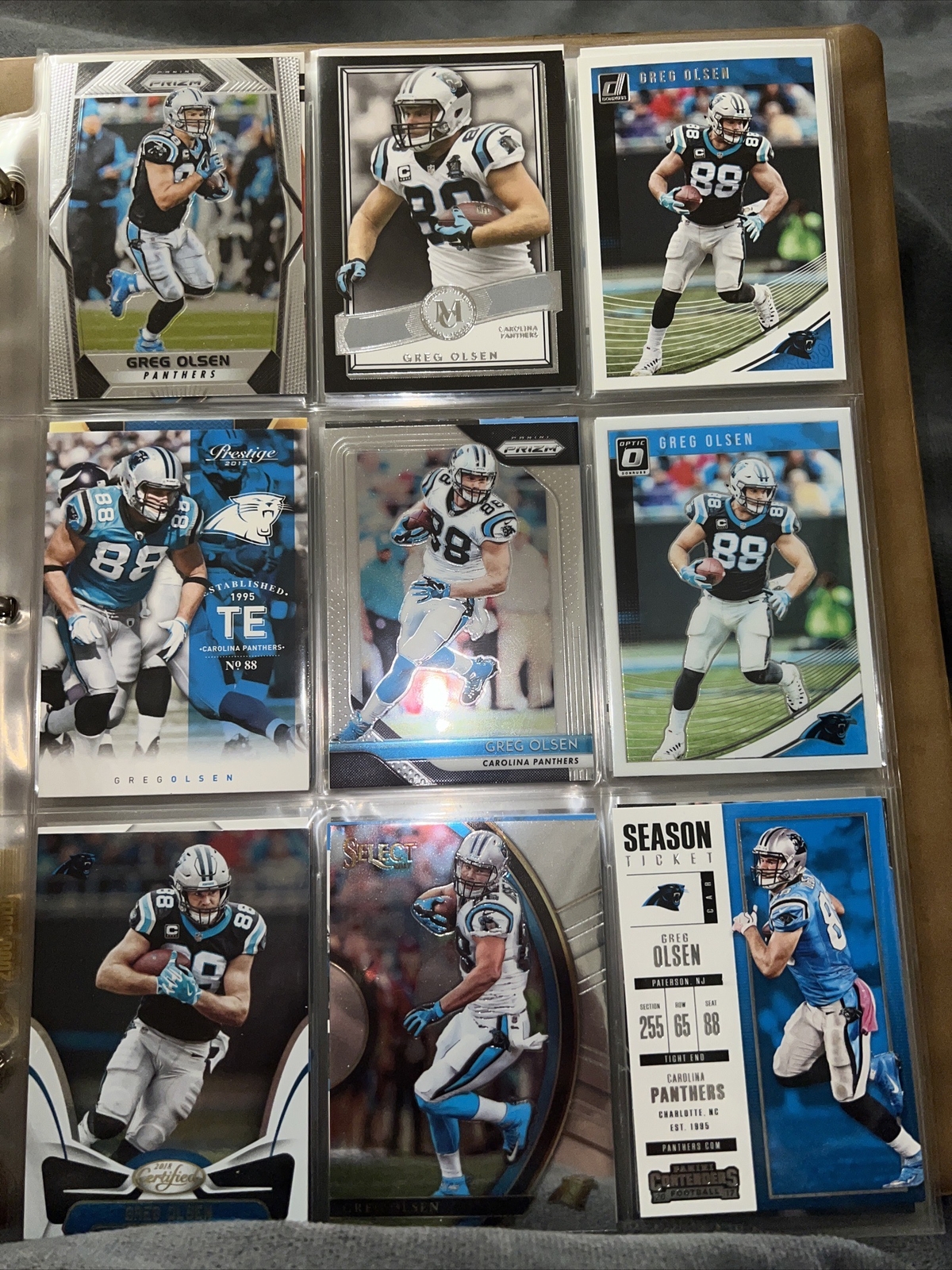 9 Card Lot Greg Olsen Panthers Chicago Bears Will Combine Shipping AL67 ...