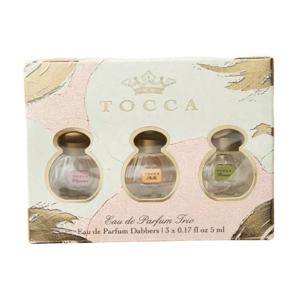 Tocca Eau de Parfum Dabbers Trio 3 X 0.17 oz 5 ml NIB Florence Cleopatra Stella | eBay