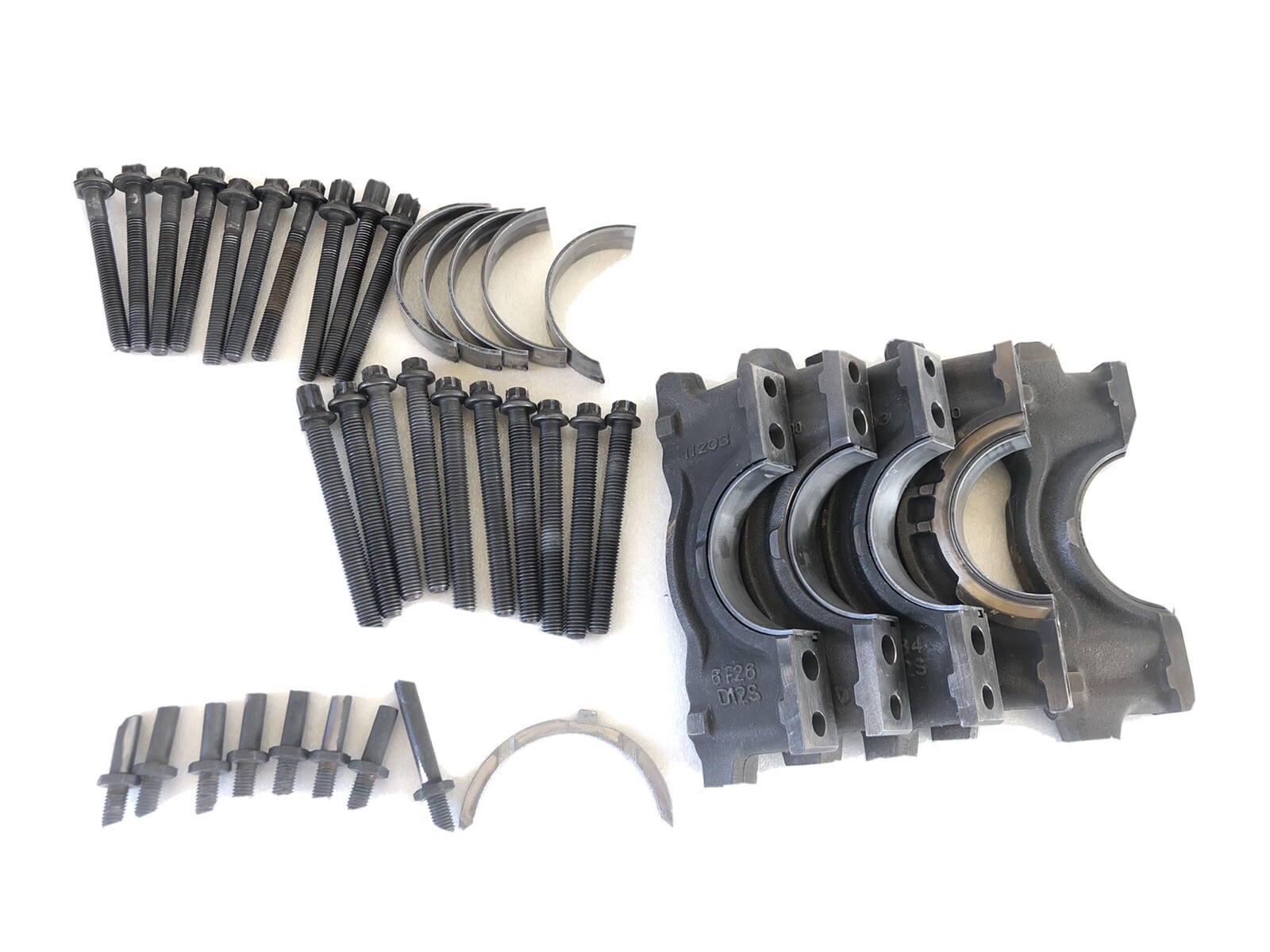 03-08 Mercedes E55 S55 AMG M113k Engine Motor Block Crankshaft Holders ...