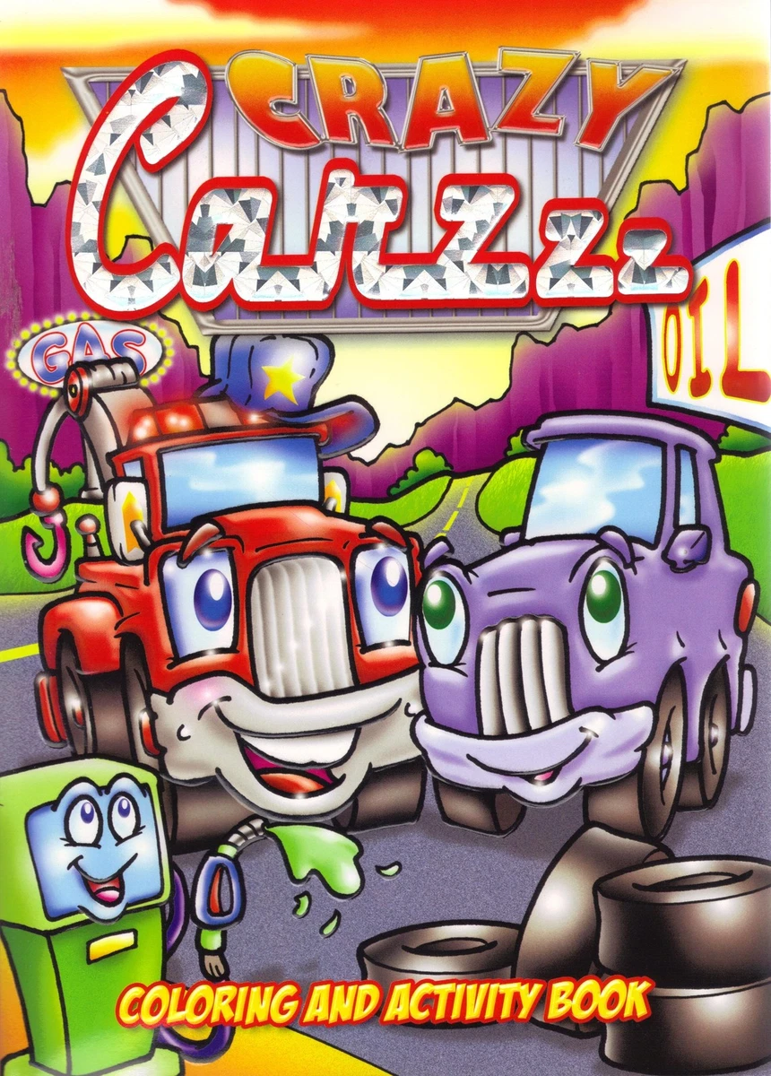 Crazy Car Coloring Book