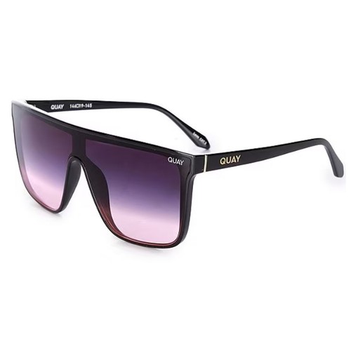 NEW! Quay Australia Nightfall Black / Pink Extra Large Sunglasses ...