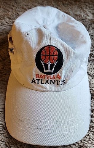 Battle 4 Atlantis Hat 2011 Basketball Tournament Logo White Strapback ...