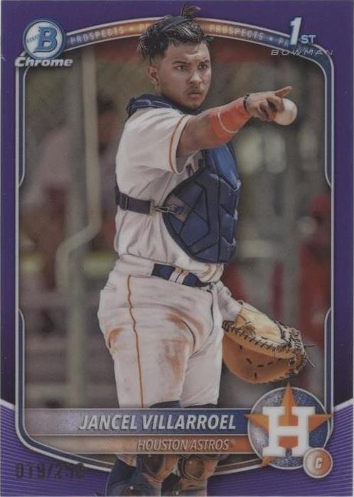 2025 Bowman - Chrome Prospects Jancel Villarroel #BCP-26 Purple ...