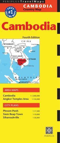 Cambodia Travel Map Fourth Edition by Periplus Periplus Editions (2011 ...
