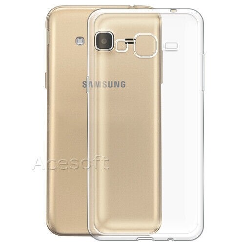 Shock Absorbing Transparent Slim Soft TPU Case for Samsung Galaxy J3 V ...