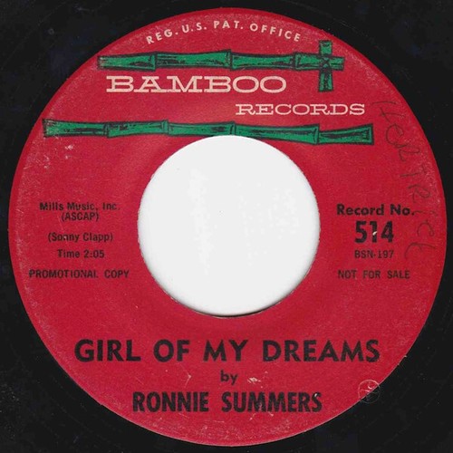 Ronnie Summers - Girl Of My Dreams / St. James Infirmary (7", Single ...