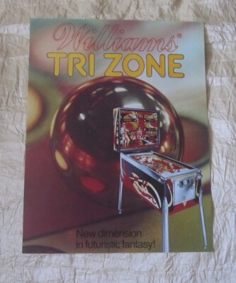1979 WILLIAMS TRI ZONE PINBALL FLYER | eBay