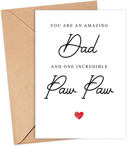 You Are an Amazing Dad and One Incredible Paw Paw Card - Father'S Day ...