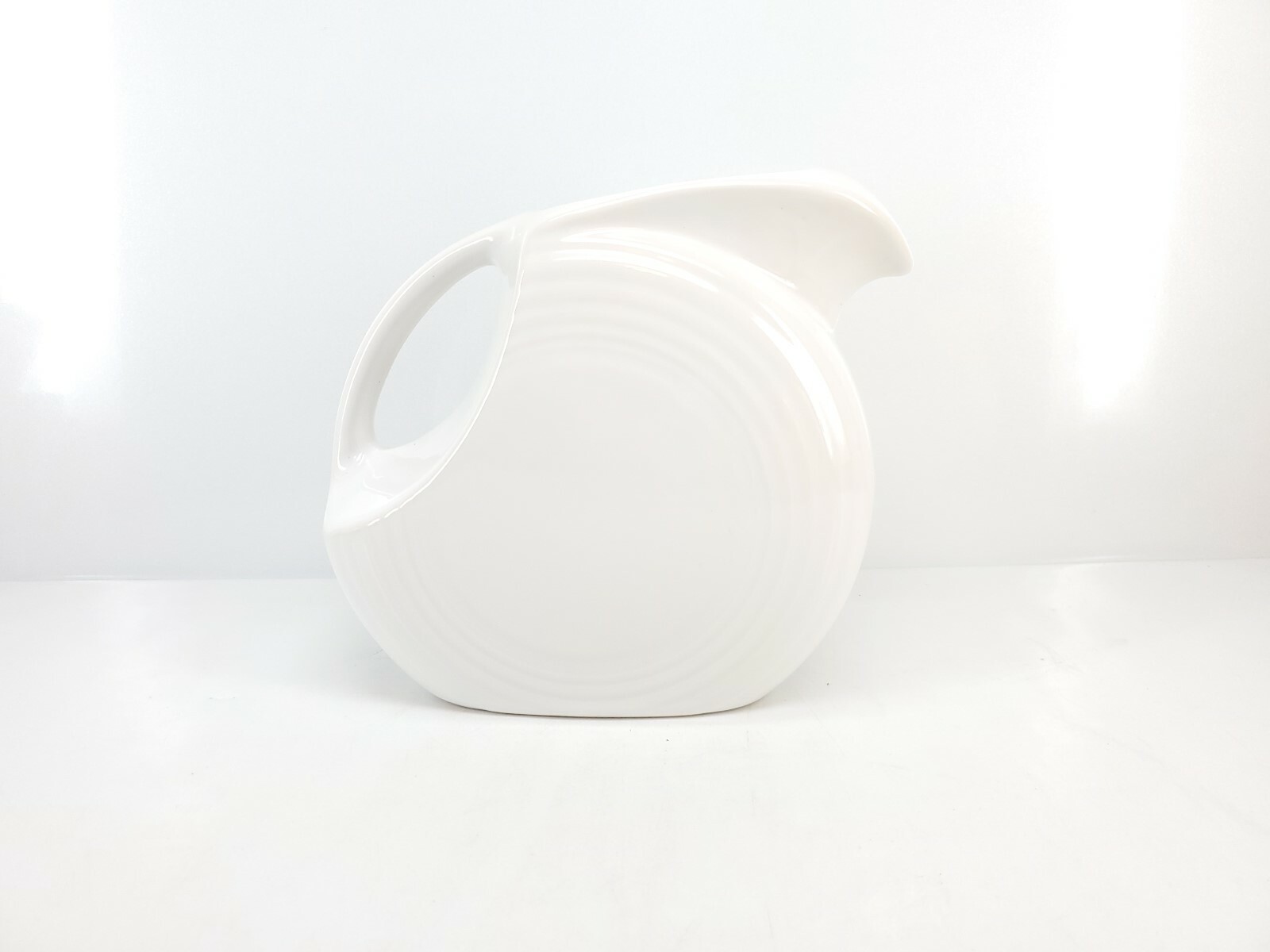 LARGE DISK PITCHER white FIESTAWARE FIESTA 67 OZ new | eBay