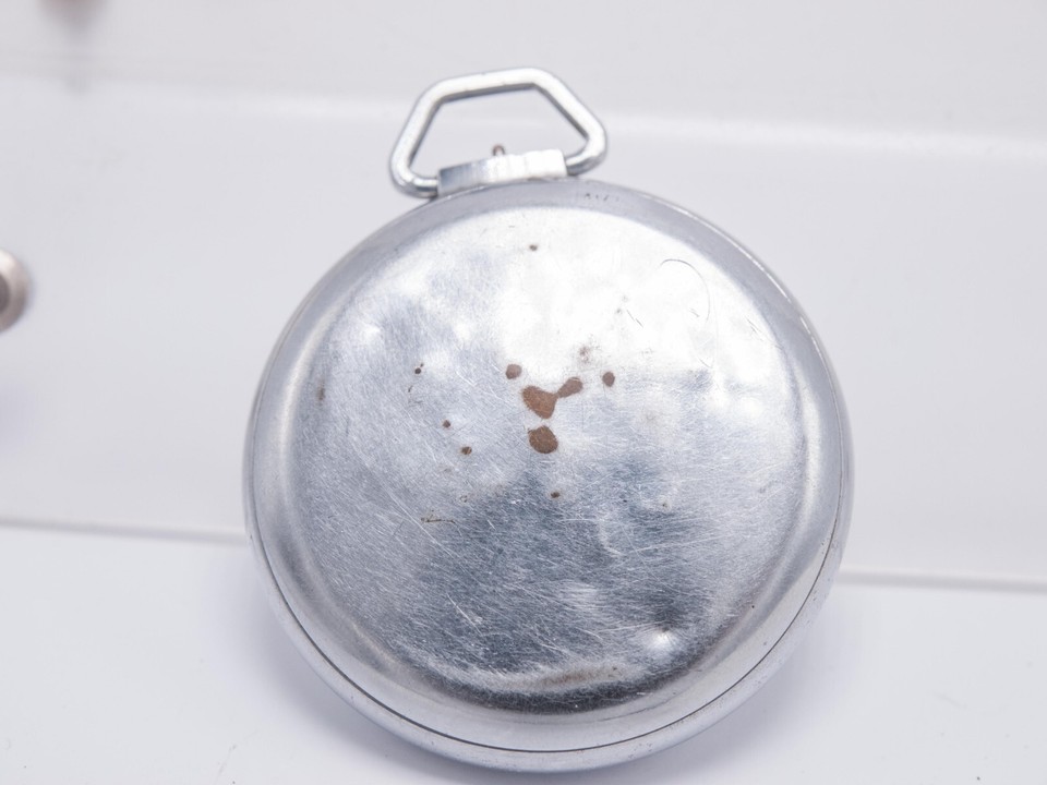 1940s Sentinel E. Ingraham Secometer Enamel "Dollar" Pocket Watch ...