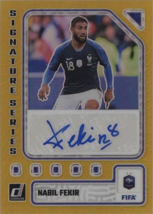 2023-24 Panini Donruss Fifa - Signature Series Nabil Fekir #SS-NF Gold ...