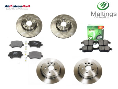 Front + rear brake discs and pads Fits - Freelander 2 2.2 td4 models ...