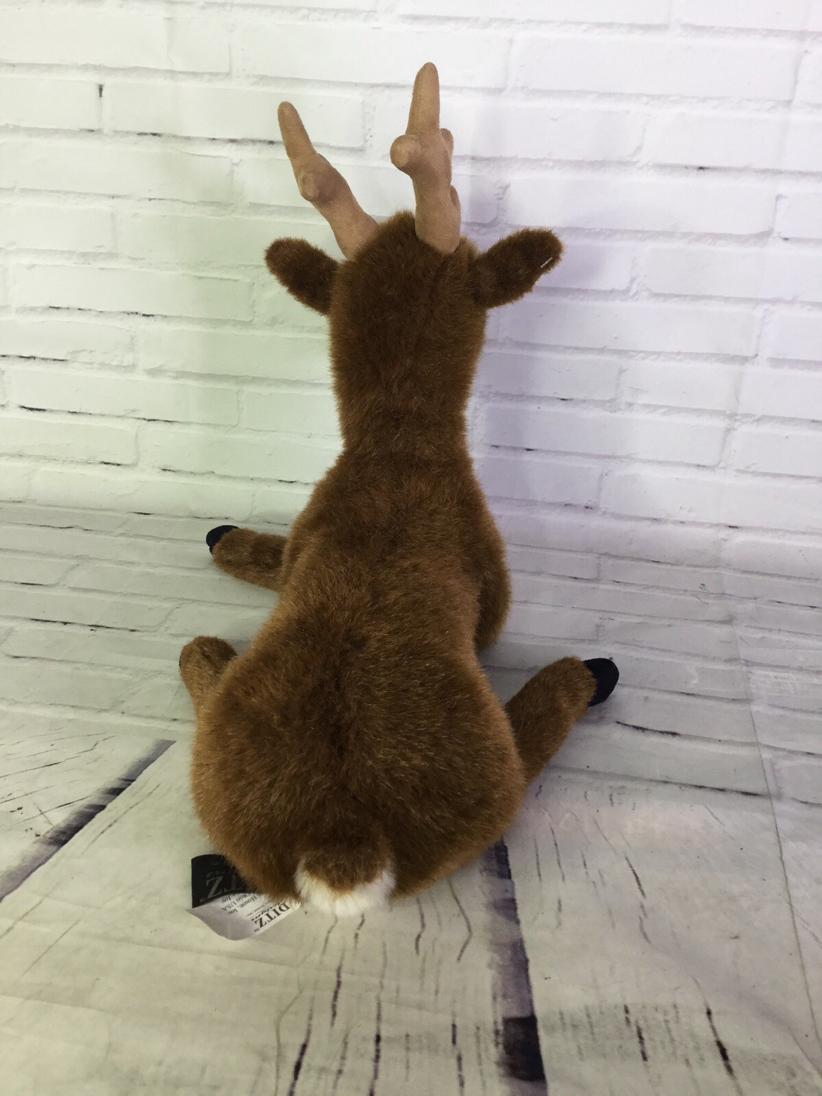 Ditz Designs Large Sitting Laying Deer Reindeer Plush Stuffed Animal ...
