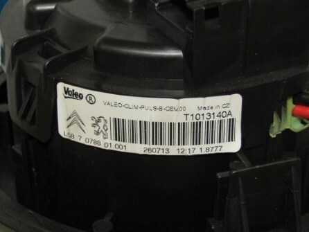 VENTILATEUR RADIATEUR MOTEUR Peugeot 208 I (CA/CC/CK/CL) 2013 ...