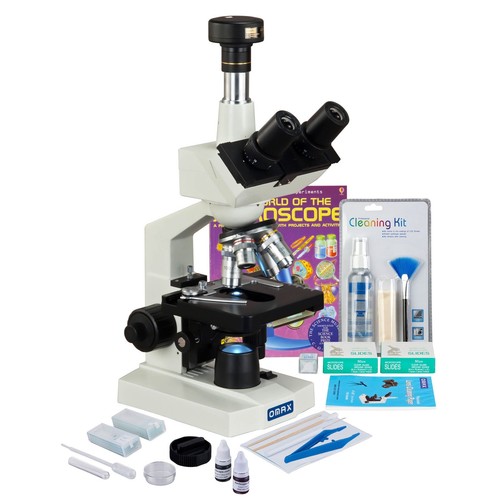 Microscope numérique OMAX 2500X 5 mégapixels + kit de préparation de ...