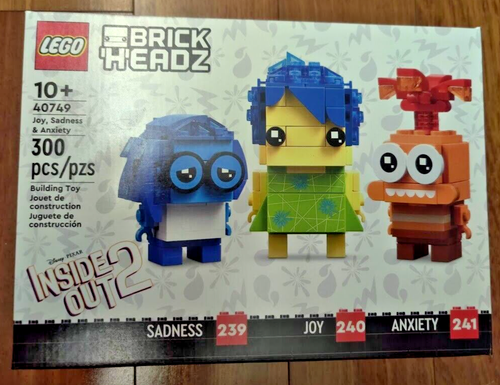 LEGO 40749 Brickheadz Disney Pixar Inside Out 2 Joy, Sadness & Anxiety ...