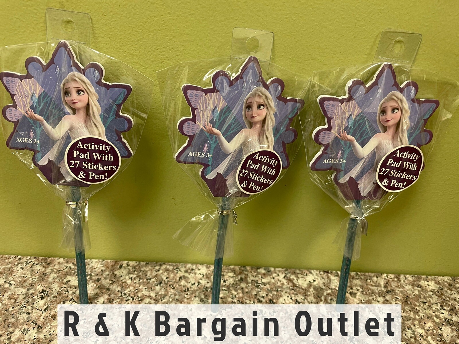 3 Pack ~ Disney Frozen 2 Elsa Activity Pad Stickers Pen New | eBay