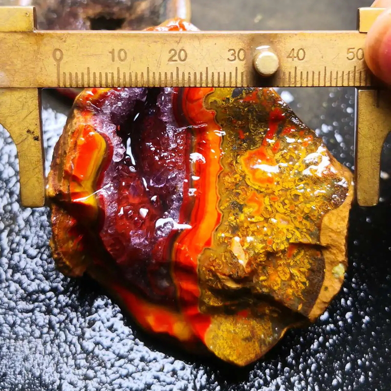 Rare Natural Warring States Red Agate Rough Geode Quartz Crystal ...