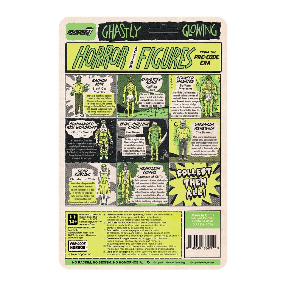 Super7 Pre-Code Horror Reaction Figures Wave 04 - Unseen 9 - Spine ...