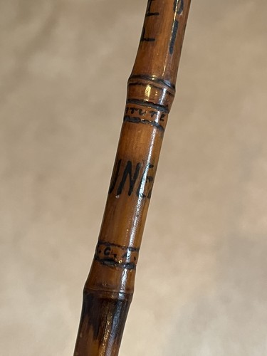 Antique Bamboo Snake Head Walking Swagger Stick - Central High School ...